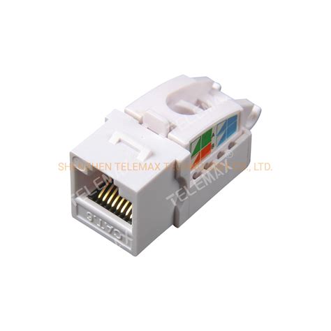 Cat 6 Utp Keystone Jack 90 Degree Tool Free Type Modular Connector And Adapter
