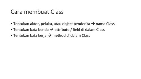 Inheritance Cara Membuat Class Tentukan Aktor Pelaku Atau