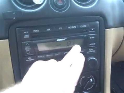 Mazda Miata Stereo Removal And Repair 1999 2005 Youtube