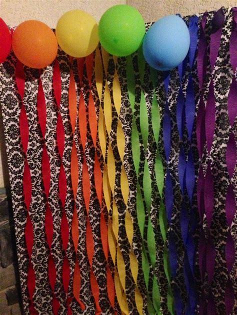 Diy Rainbow Party Photo Booth