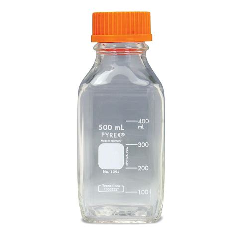 Pyrex Bottle Square Glass 500 Ml Pyrex Bottle Square Glass 500 Ml