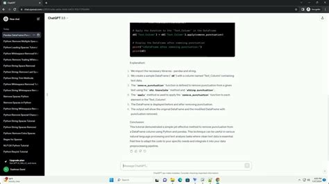 remove punctuation python dataframe youtube