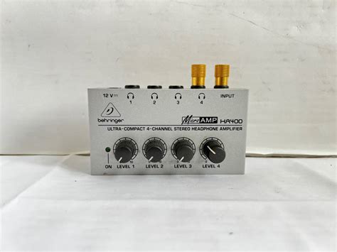 540615018 Behringer Micro Amp Ha400 4チャンネル ヘッドフォン コンパクト アンプヘッドフォンアンプ