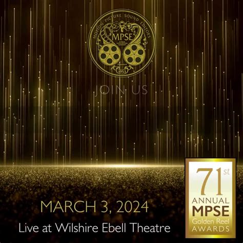 Motion Picture Sound Editors On Linkedin Soundediting Sound Mpse Goldenreels