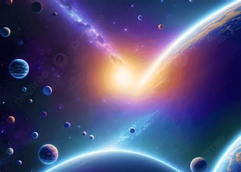 Beautiful Scenery In Outer Space Of The Universe Background Abstract