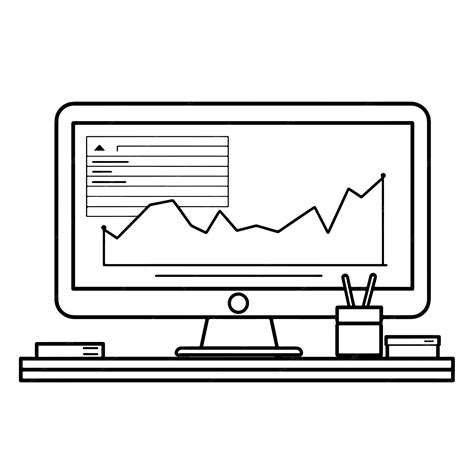 Premium Vector Simplified Illustration Of An Analytics Chart In