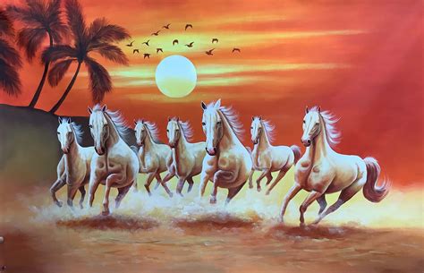 Seven Running Horses Hd Wallpaper 4k Ultra Hd Wide Tv