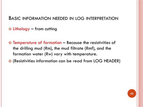 Ppt Basic Well Logging Analysis Powerpoint Presentation Free