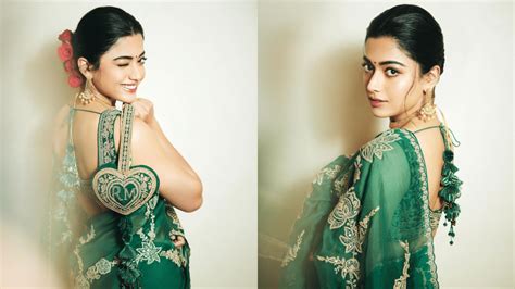 Rashmika Mandannas Potli Embroidered With Her Initials Is An Indulgent