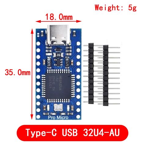 Pro Micro Atmega32u4 5v 16mhz Original Chip Replace Atmega328 For