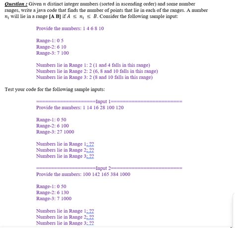 solved question given n distinct integer numbers sorted in
