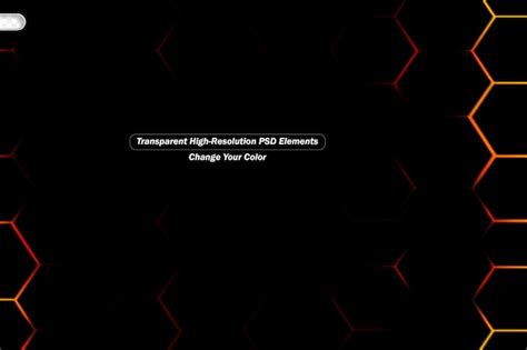 Premium Psd Abstract Futuristic Hexagonal Mesh With Light Effects Used As A Background For