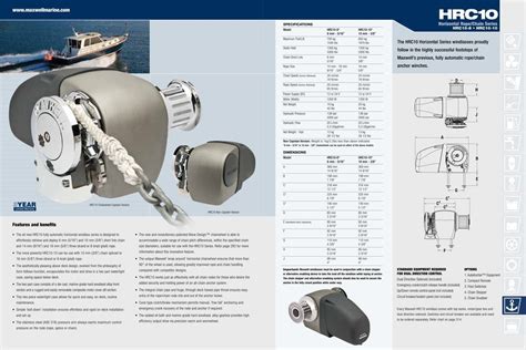 Maxwell Hrc10 Capstan Windlass Electric Winch Anchor Winch