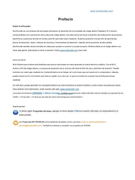 Diy Control Robot Arm Kit For Arduino Rollarm User Manual En Es