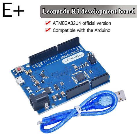 Placa De Desenvolvimento Microcontrolador Leonardo R3 Atmega32u4 Com