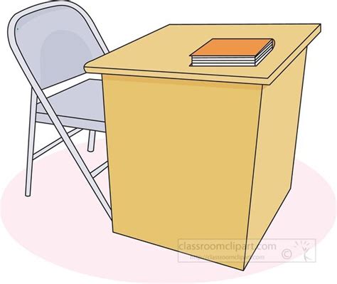Classroom Desk Clipart