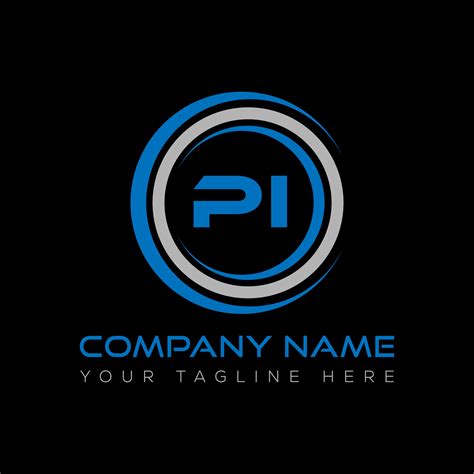Pi Letter Logo Creative Design Pi Unique Design 21339505 Vector Art
