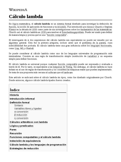 Cálculo Lambda Descargar Gratis Pdf Programacion Funcional