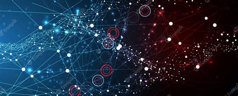 Premium Vector Neural Network Concept Connected Cells With Links High Technology Process