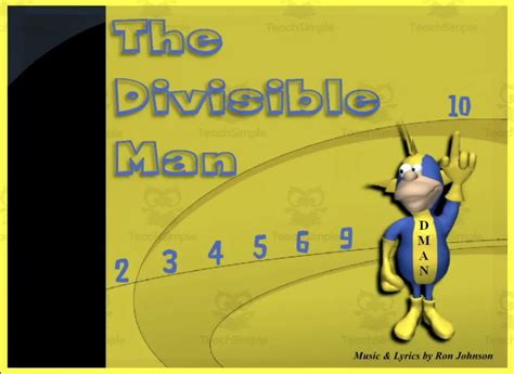 The Divisible Man Math Song By Teach Simple