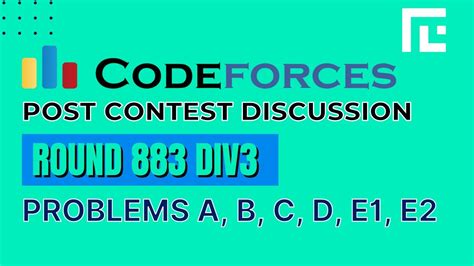 Codeforces Round Div Video Solutions A To E By Ankit TLE Eliminators YouTube