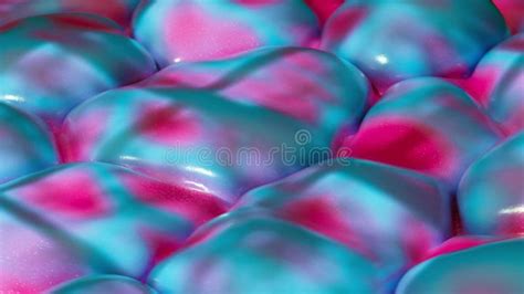 Abstract Satisfying Loop Animation Of Colorful Waves 3d Render Of Wavy