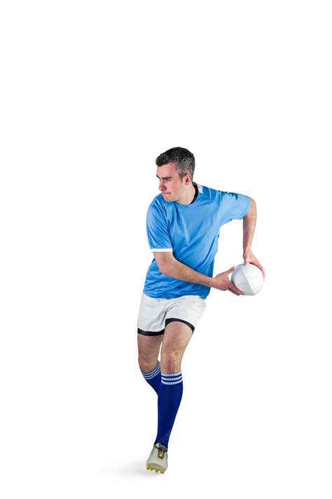 Premium Photo Rugby Player Doing A Side Pass