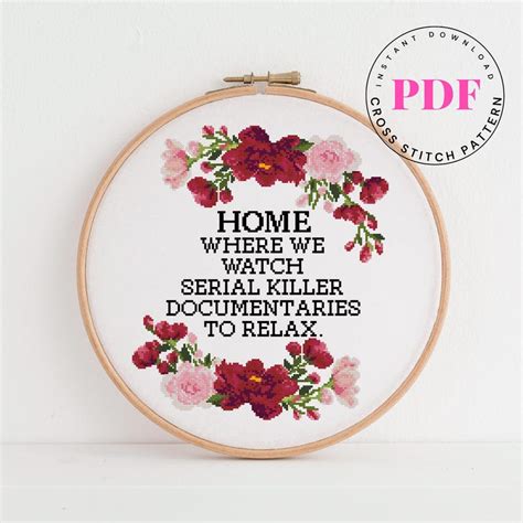 Serial Killer Cross Stitch Etsy