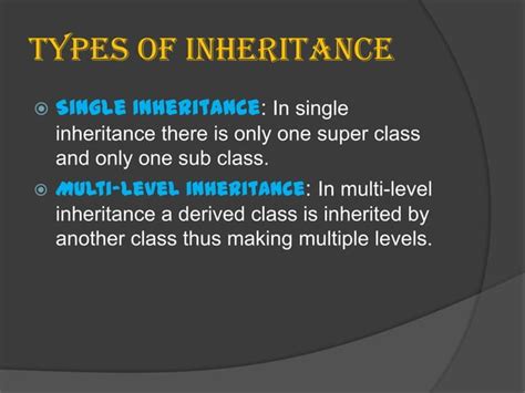 Inheritance In Oops Pptx Programming Languages Computing