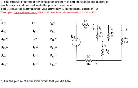Solved Use Proteus Program Or Any Simulation Program To Chegg
