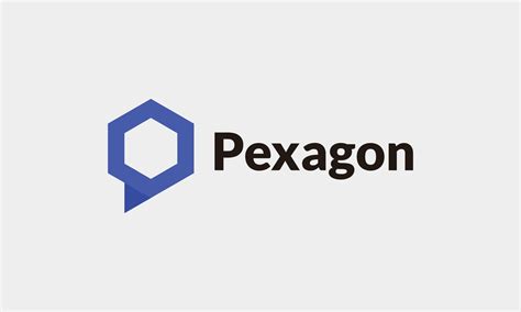 Logo Vector Blue Hexagonal Illustration Creative Design Company