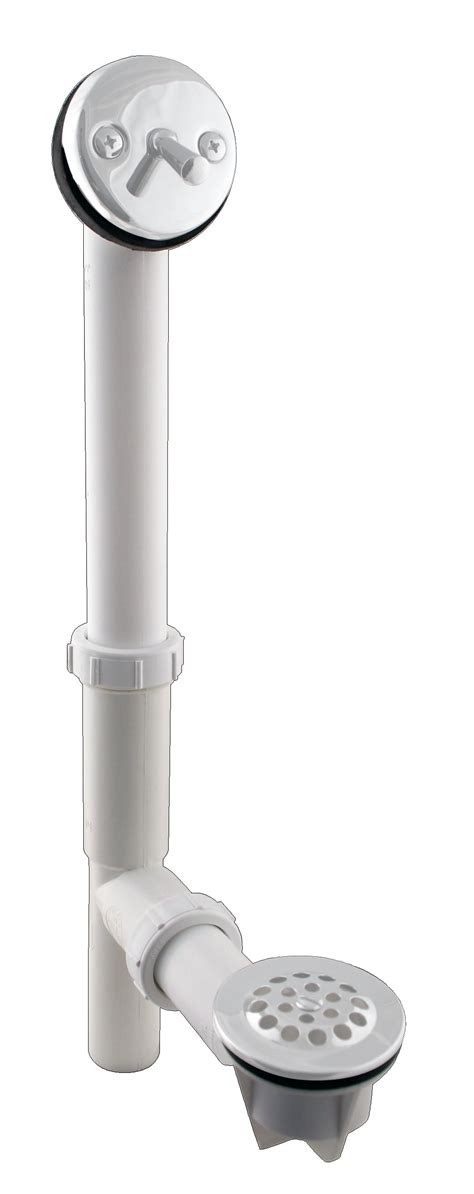 Westbrass 592244 50 14 White Polypropylene Bath Overflow Assembly With