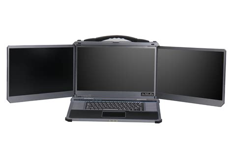 Portable Computer Case With Three LCD China Triple LCD Computer Chasis And Three LCD