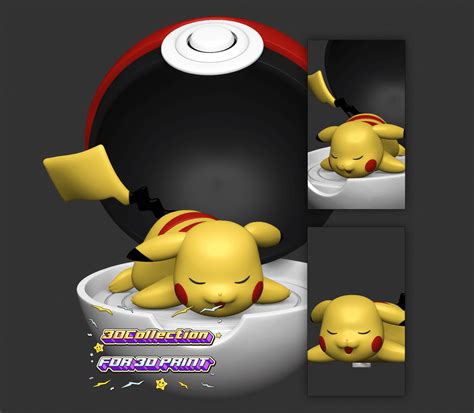 Pikachu Sleep Cute Free 3d Print Model 3d Model By Otakusanctuary On Thangs