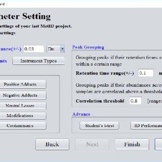 The Parameter Setting Window For Users To Select Suitable Parameters Download Scientific