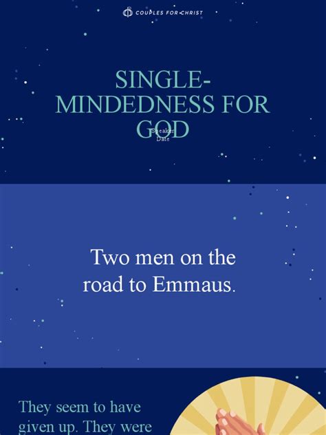 Cfc Hlt Talk 7 Single Mindedness For God Pdf Jesus Love