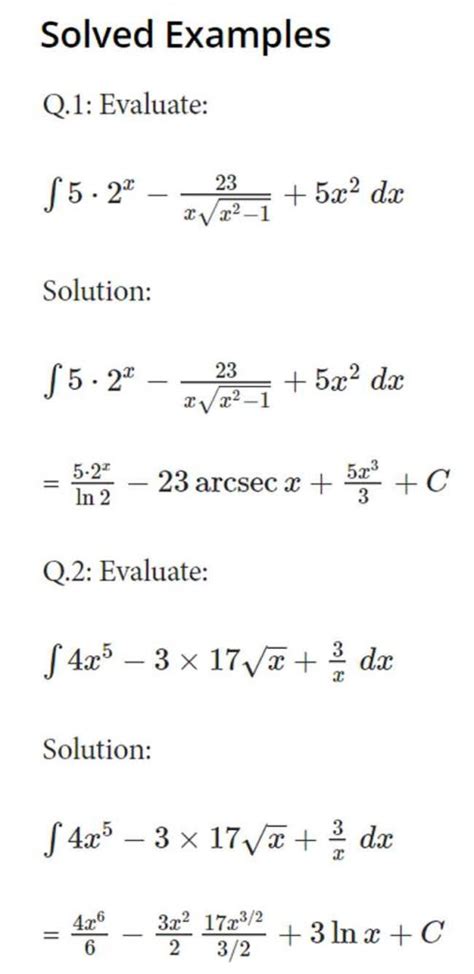 Integration Formula TUTOR TTD