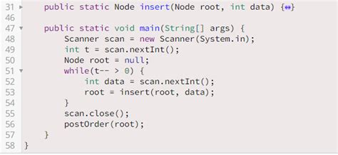 Solved Java Code Complete The Postorder Function In Your