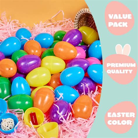 Joyin 600 Huevos De Pascua De Plástico De 2 3 Pulgadas Huevos De
