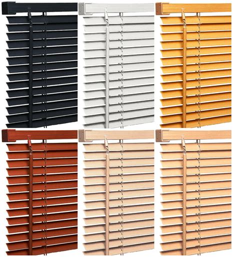 Pvc Wood Wooden Grain Effect Venetian Window Blind Blinds Home Office