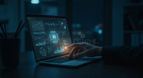 ai analytics decoding data with artificial intelligence on a laptop