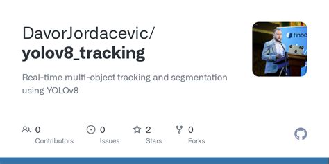 GitHub DavorJordacevic Yolov Tracking Real Time Multi Object Tracking And Segmentation Using
