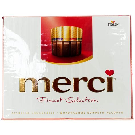 Конфеты шоколадные Merci (Мерси) 250г ассорти купить с доставкой на дом ...