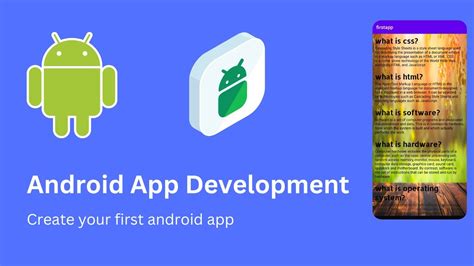 Create Our First Android App Android App Development Tutorial Youtube