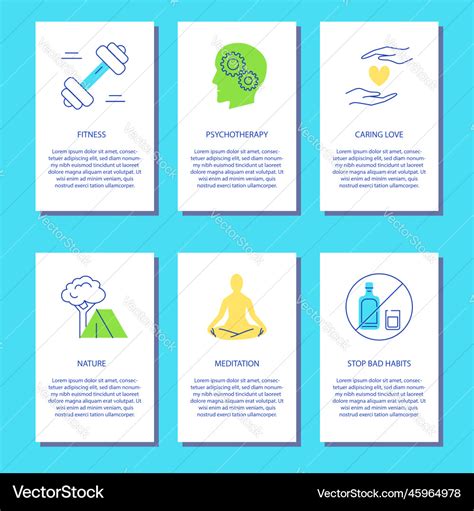 Wellness And Healthcare Flyer Templates Set Vector Image