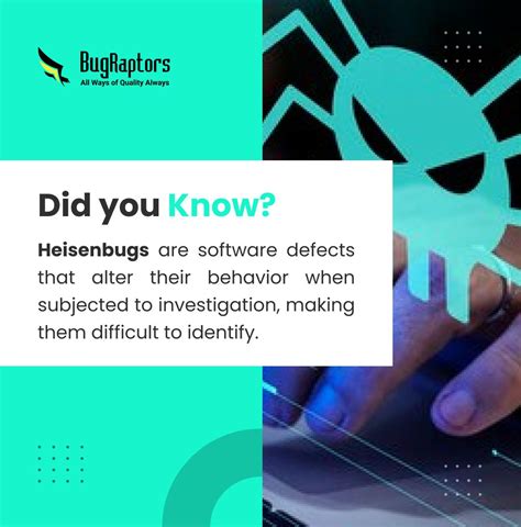 Didyouknow Innovation Fact Qa Heisenbugs Softwaretesting… Bugraptors Software Testing