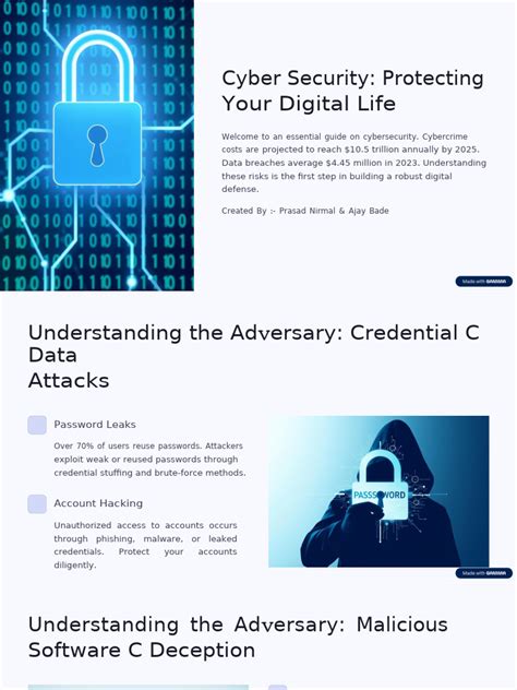Cybersecurity Protect Your Digital Life Pdf Security Computer