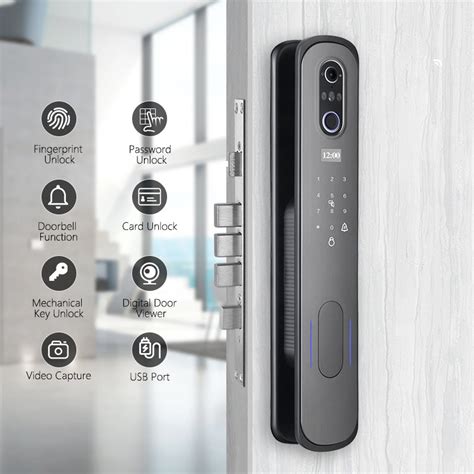 Voice 3d Face Recognition Smart Door Lock With Video Intercom Feature Smart Living And Technology