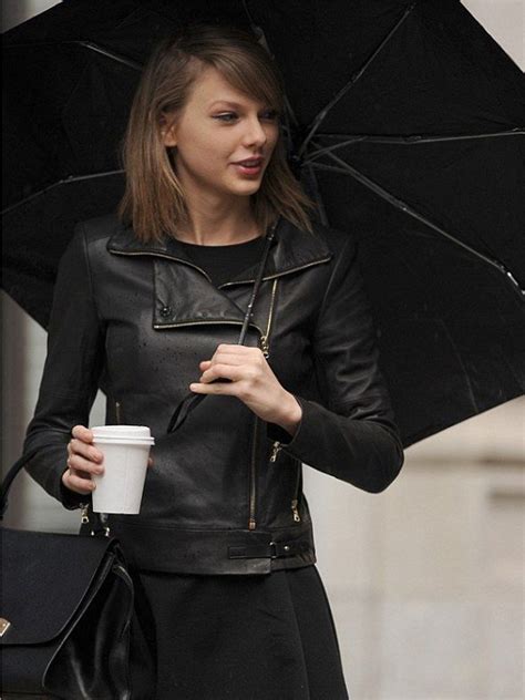 Taylor Swift Black Leather Jacket Bay Perfect