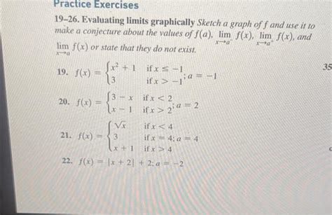 Solved Practice Exercises 1926 Evaluating Limits